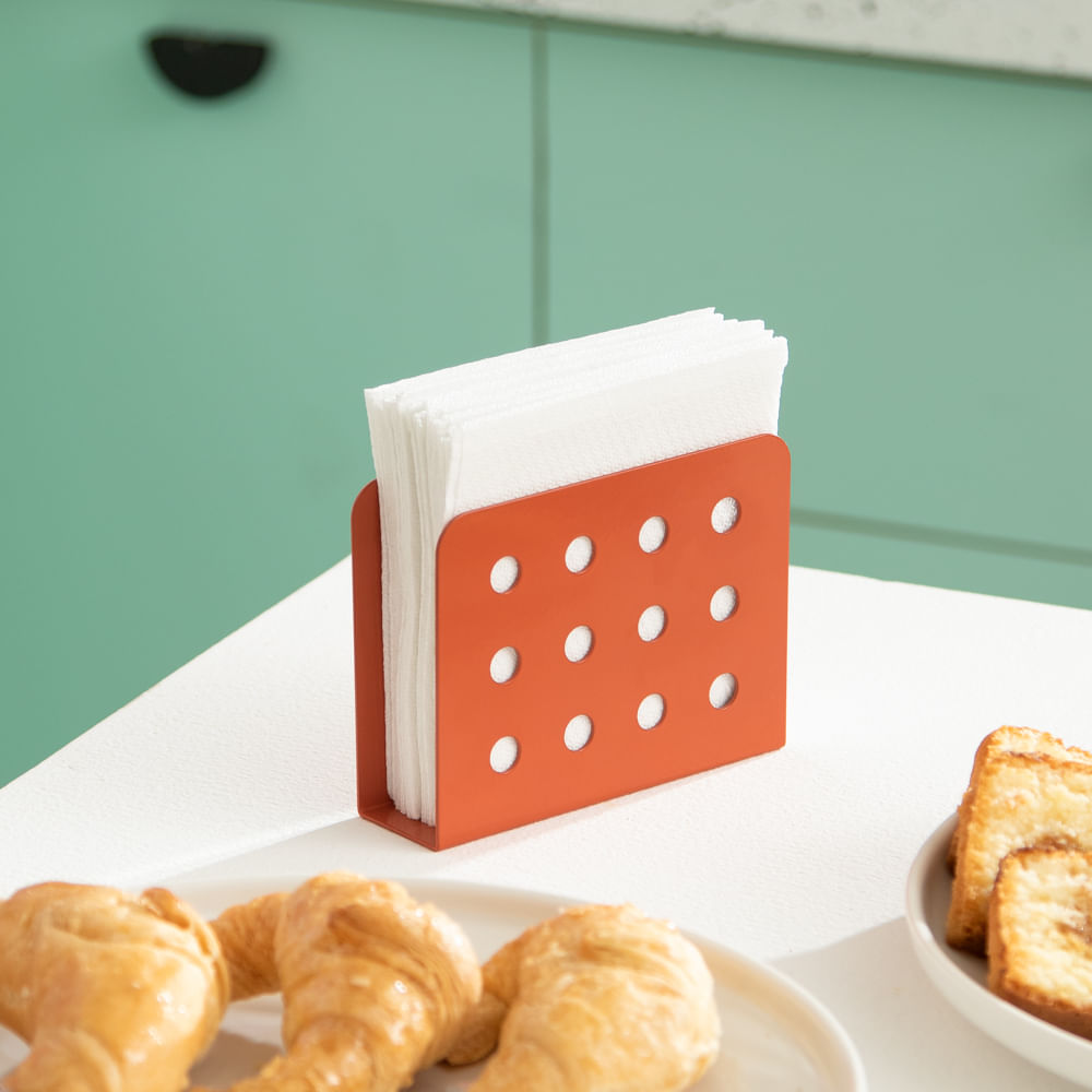 Servilletero Acero Enlozado Vertical 9x12x3,5 cm - Casaideas Peru