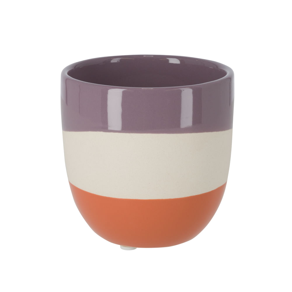 Maceta de Cerámica Tres Colores - Casaideas Peru