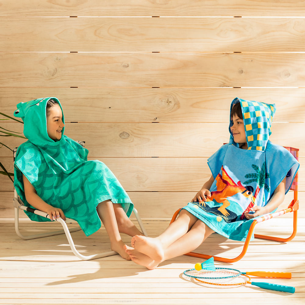 Poncho Playa de Algodón con Capucha 60x112 cm - Casaideas Peru