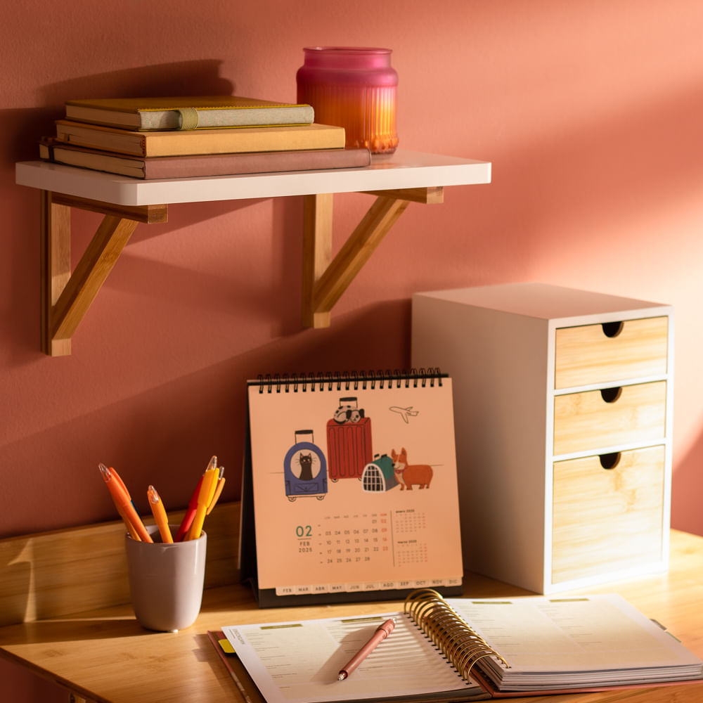 Repisa Bambu Angosta con Puerta 40 x 20 x 20 cm - Casaideas Peru