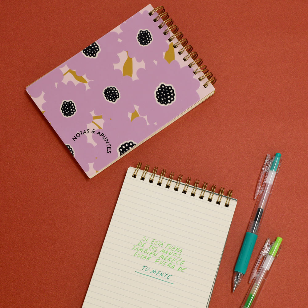 Set 2 Libretas Espiral 80 Hojas c/u con Puntos y Líneas 11 x 16 cm ...