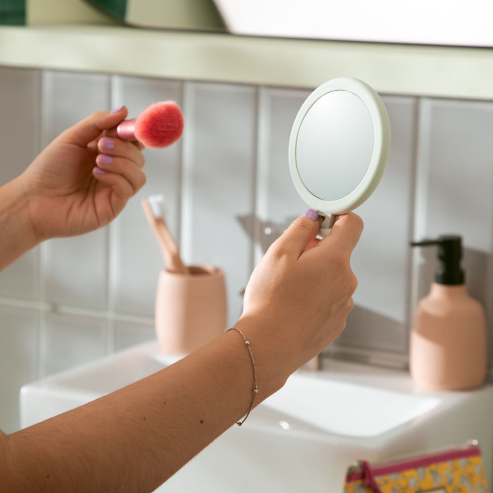 Espejo con Mango y con Aumento 10x1x10,8 cm - Casaideas Peru