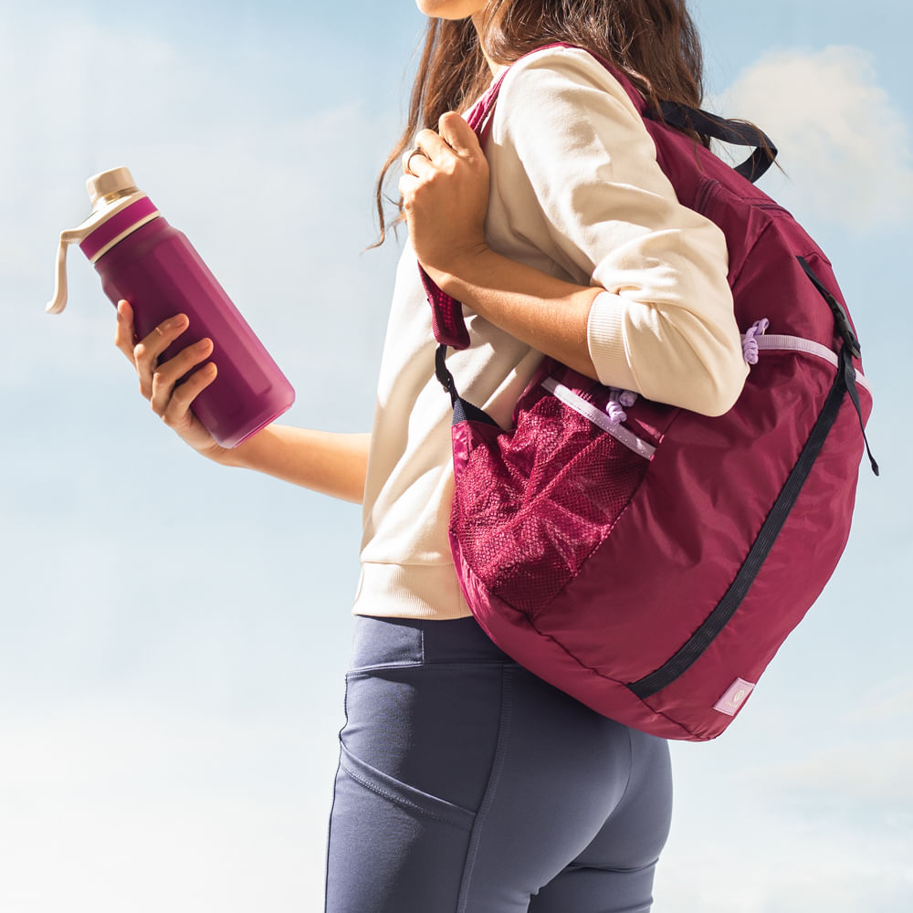 Botella de Agua Metálico con Manila 670 ml - Casaideas Peru