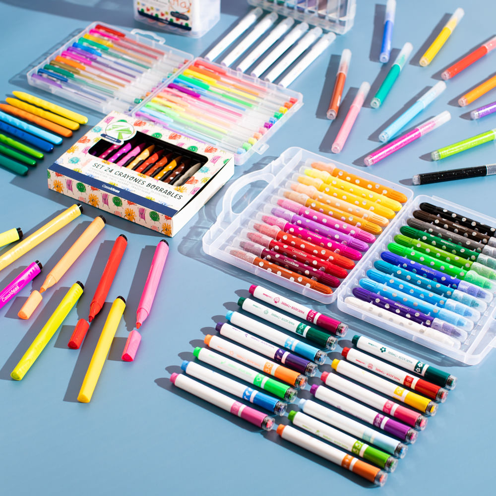 Set 24 Plumones con Sellos - Casaideas Peru